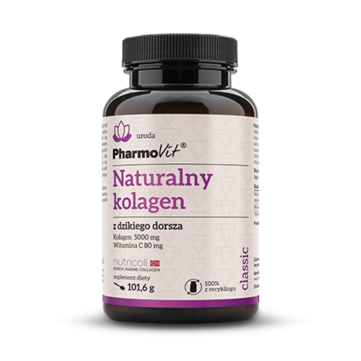 Naturalny Kolagen z Dzikiego Dorsza z Witaminą C w Proszku 101,6 g Pharmovit - sklep internetowy ...