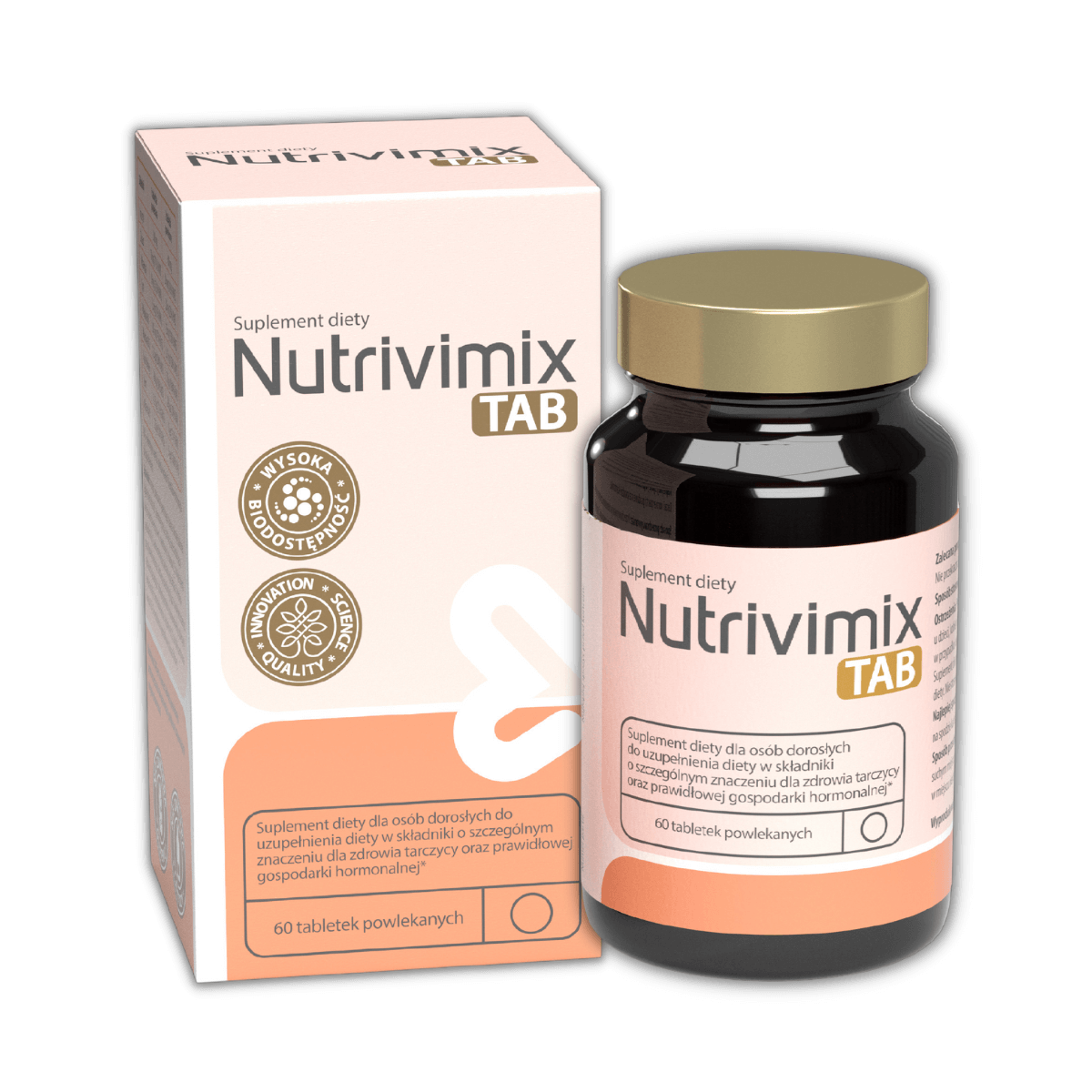 ZESTAW Nutrivimix TAB Wsparcie Prawidłowej Pracy Tarczycy i Gospodarki ...