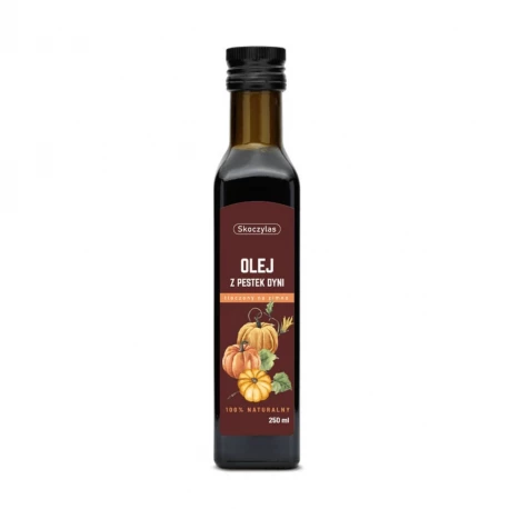 Olej z Pestek Dyni Nierafinowany Tłoczony na Zimno 100% Naturalny 250 ml Skoczylas (OUTLET ...
