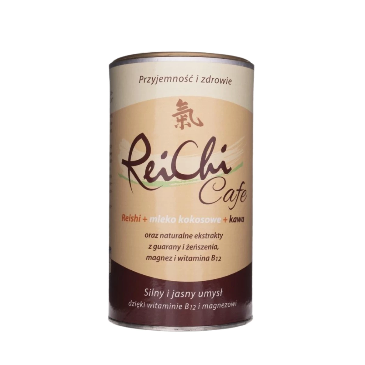 Reishi Cafe Kawa z Grzybami Reishi Mleko Kokosowe Witamina B12 Magnez ...