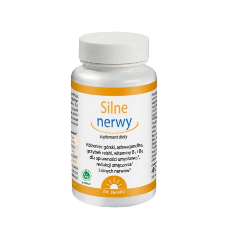 Silne Nerwy Adaptogeny Różeniec Górski Ashwagandha Reishi (100 kaps) Dr ...